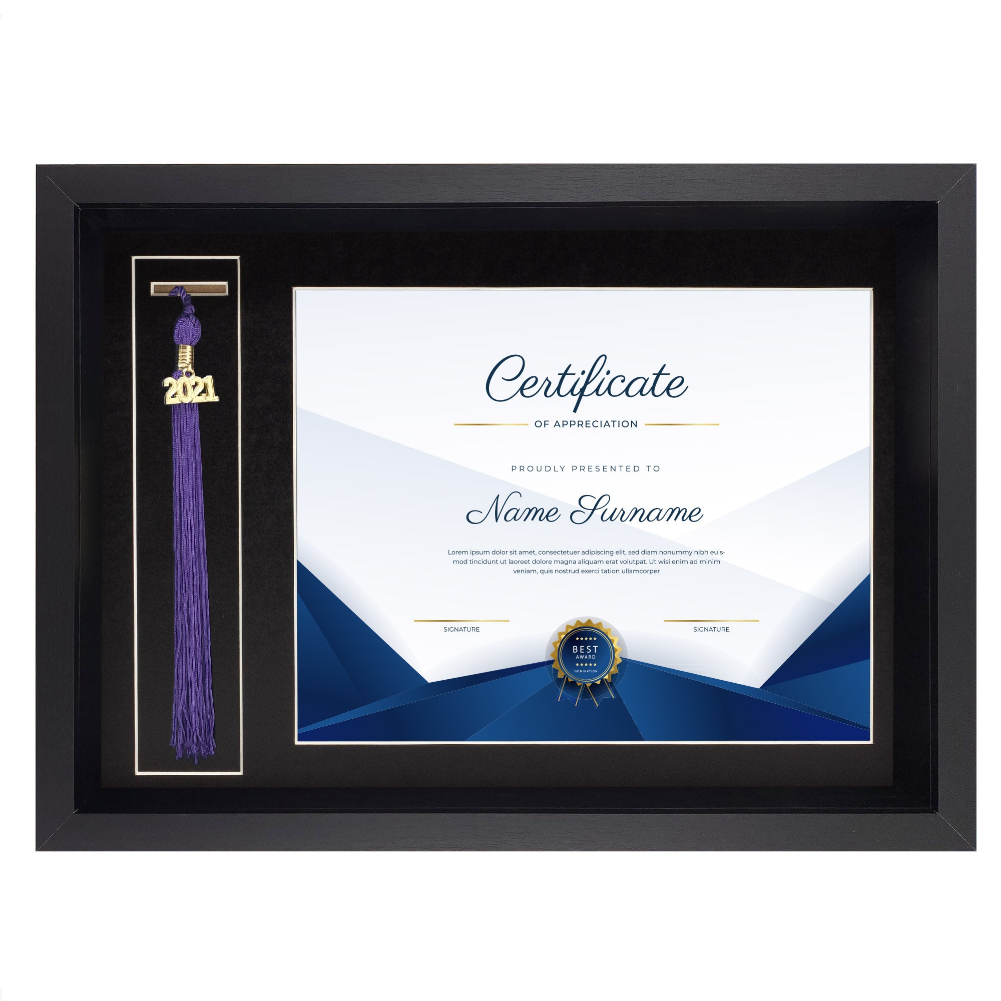 Diploma, Tassel and Certification Displays – Medalawardsrack