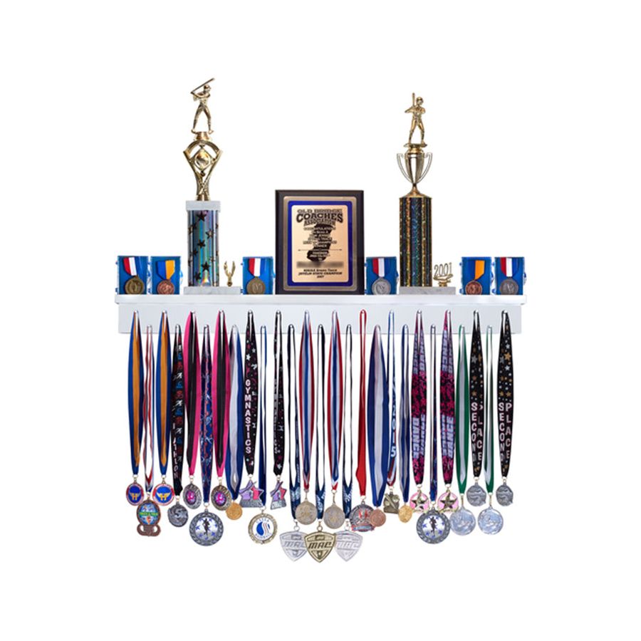 2ft Medal Awards Rack - Premier Trophy Display Shelf and Medal Display ...