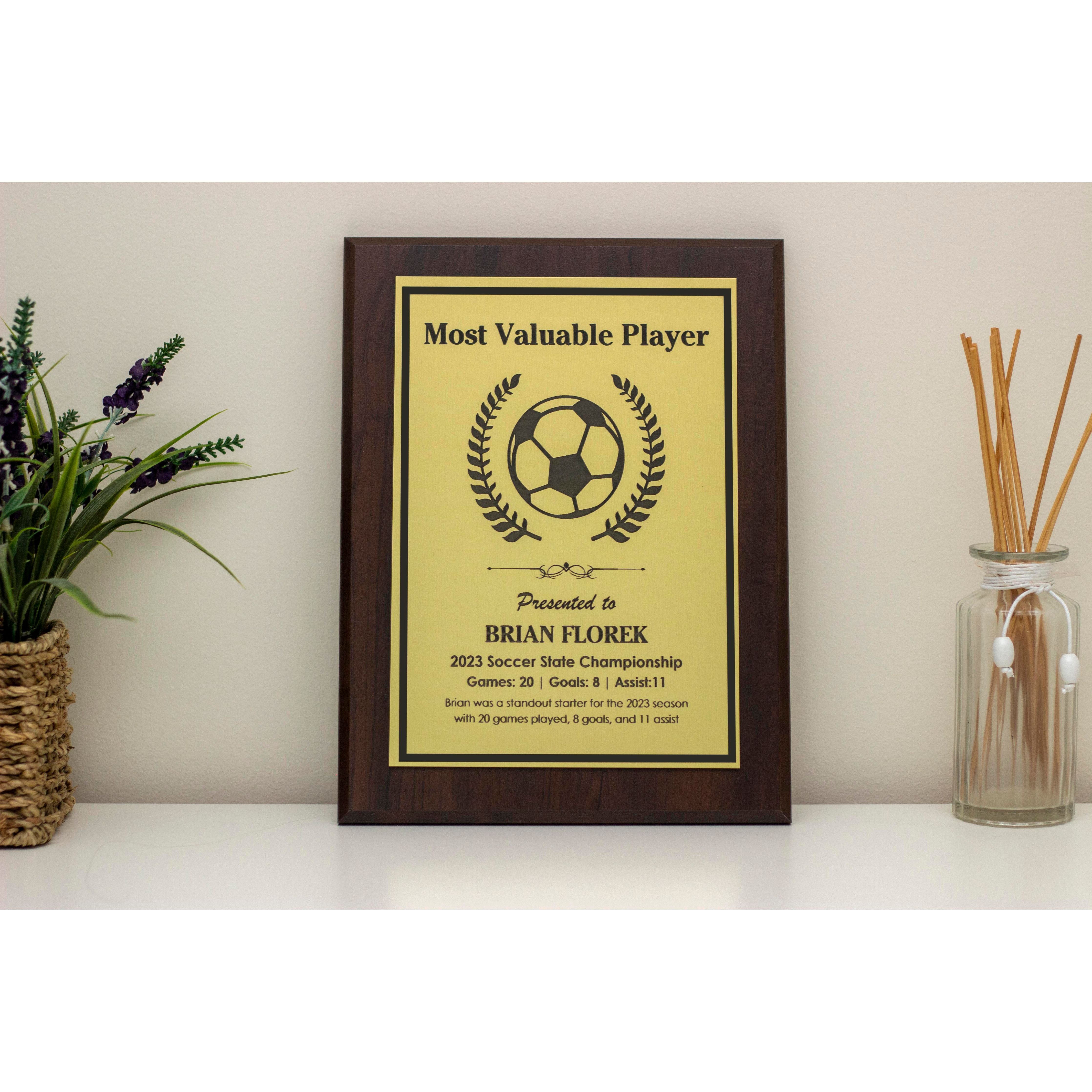 Personalized Sports Award Plaque | ALL SPORTS | High-Quality Laser Eng ...