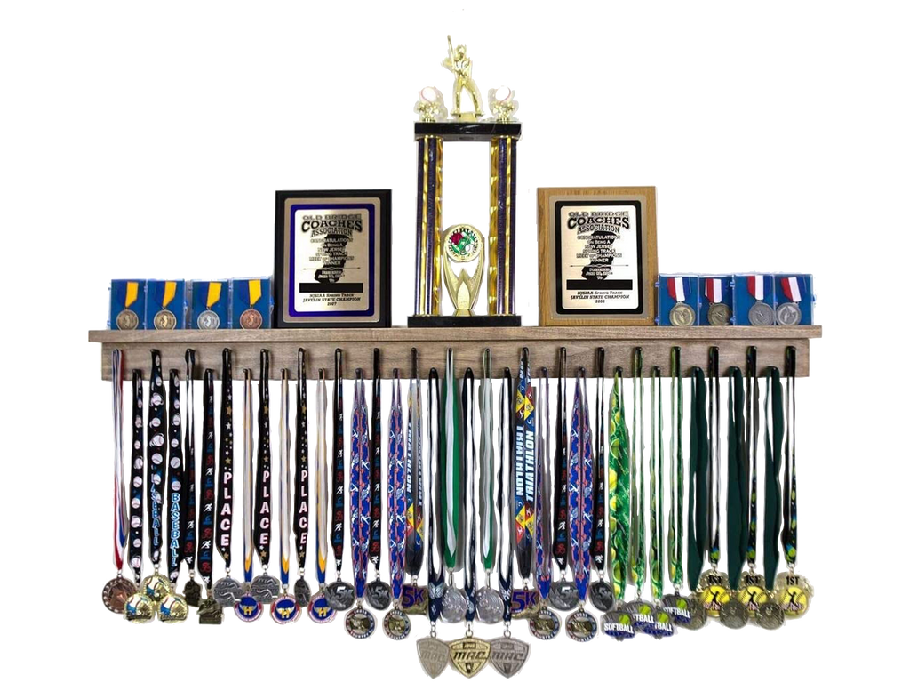 4ft Medal Awards Rack - Premier Trophy Shelf and Medal Display ...