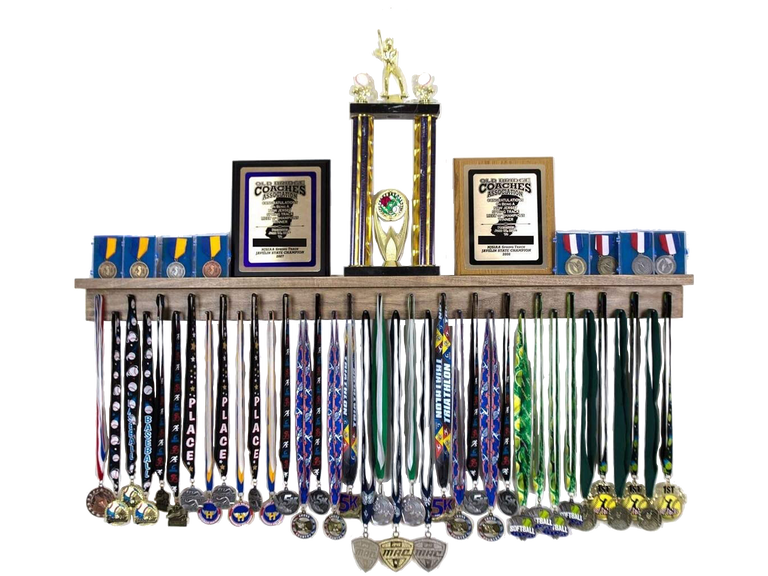 2ft Medal Awards Rack - Premier Trophy Display Shelf and Medal Display ...