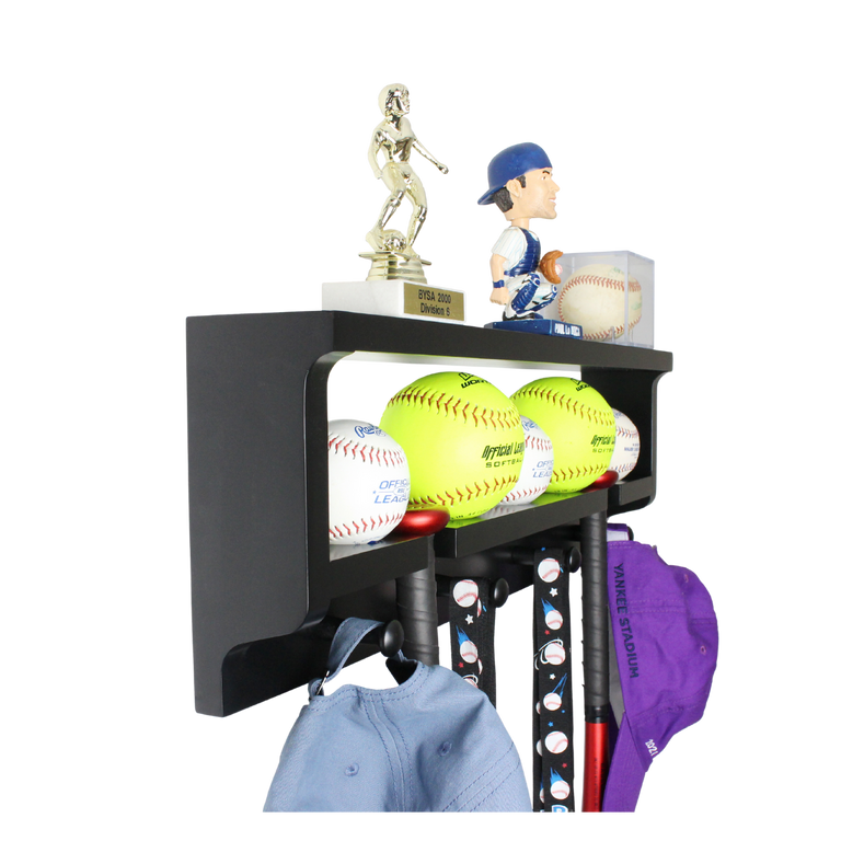Premier Baseball and Softball Display Shelf-Balls, Bats, Gloves, Awards ...